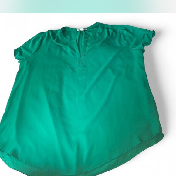Pleione | Tops | Pleione Vibrant Green Blouse | Poshmark